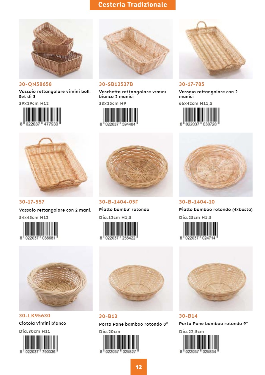 Catalogo Cesteria Tradizionale - Mc Home by Dal Pozzo - Idee Oggetti Arredi